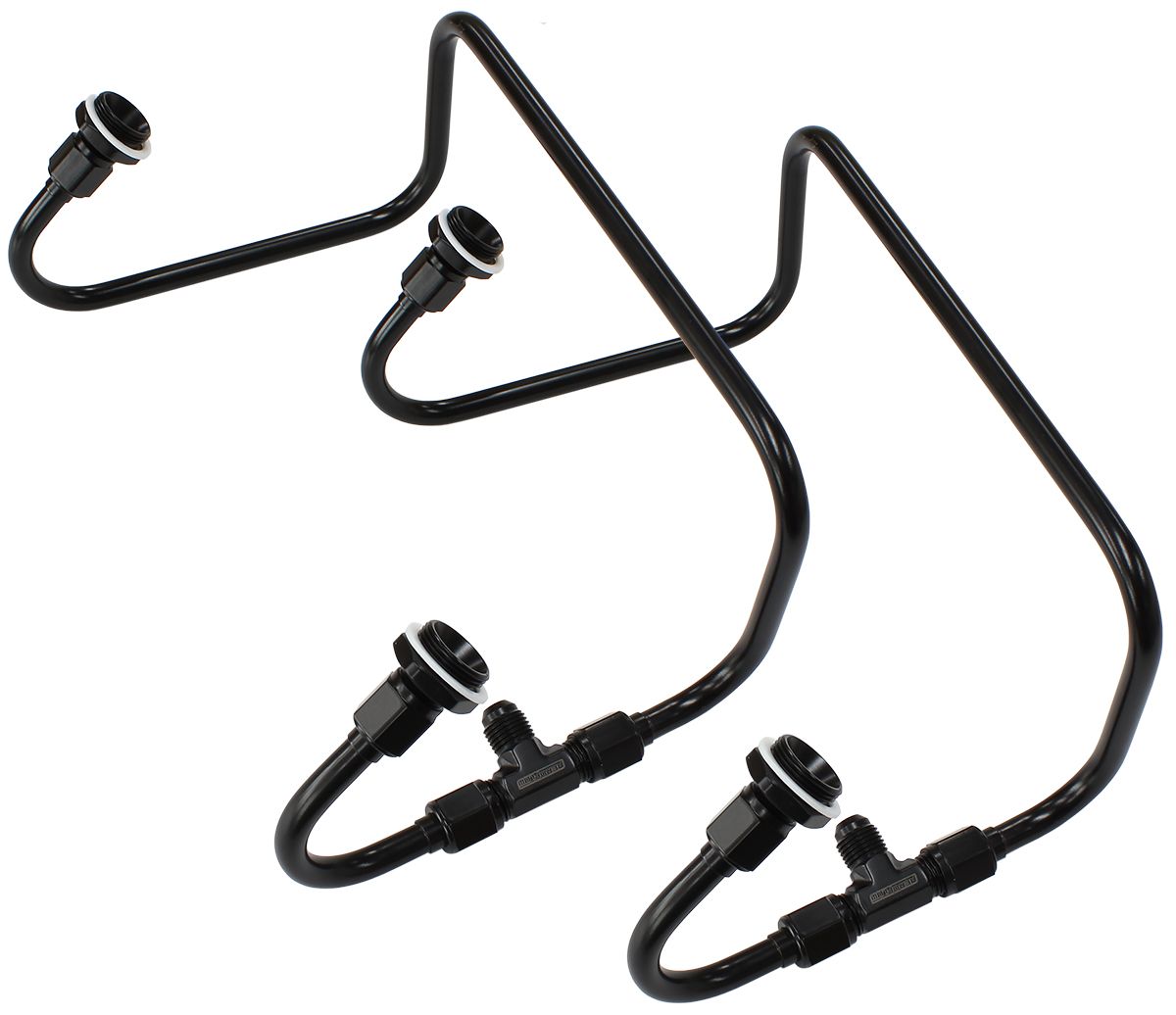 Aeroflow Dual Inlet Fuel Line Kit Suit AF30-2671BLK — 1320 Motorsports