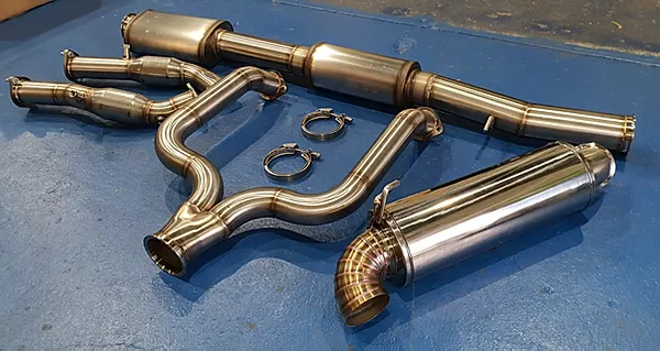 Jonny Tig Industries Kia Stinger 3.3 Single 4" SS Exhaust System — 1320 ...