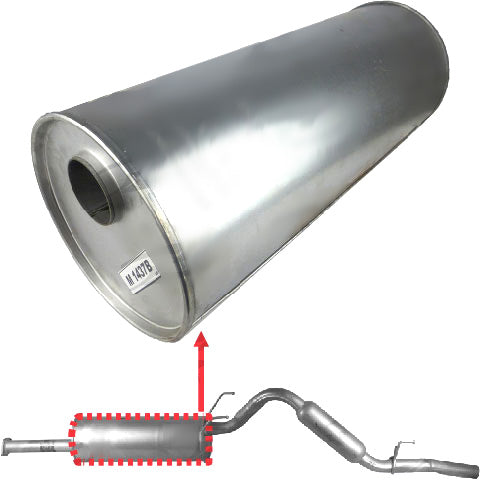 Redback 8" Round, 20" Long, 2", O/O R, T-Flow Bull Tube, Mild — 1320 ...